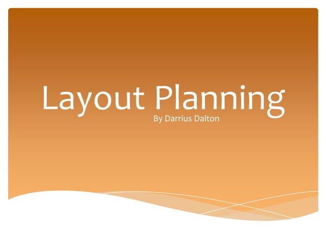Layout planning | PPTX