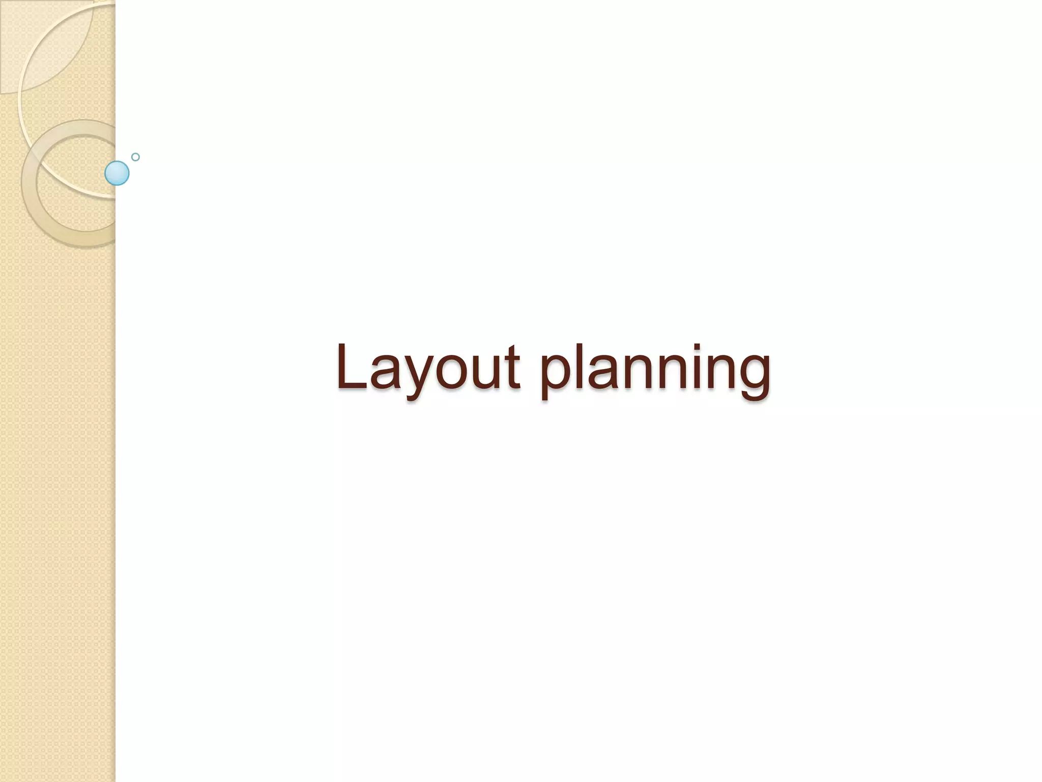 Layout planning (finished) | PPT