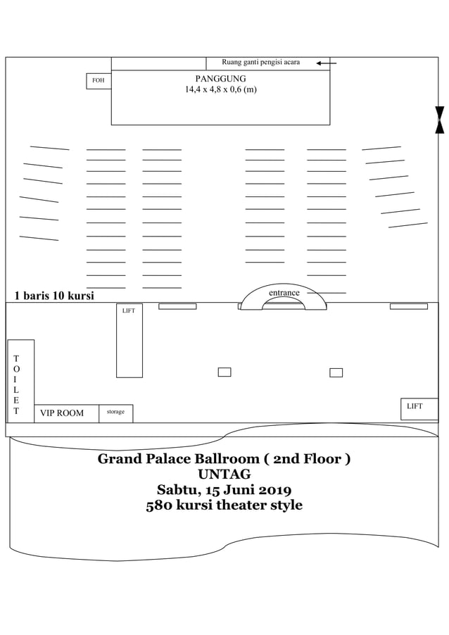 Layout purna siswa untag grand ballroom | PDF