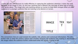 Layouts and analysis of posters and newspaper | PPT