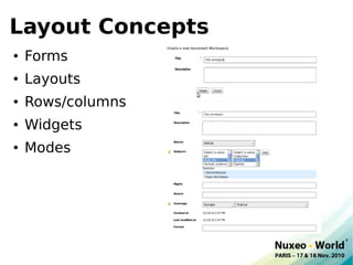 Nuxeo World Session: Layouts and Content Views | PDF