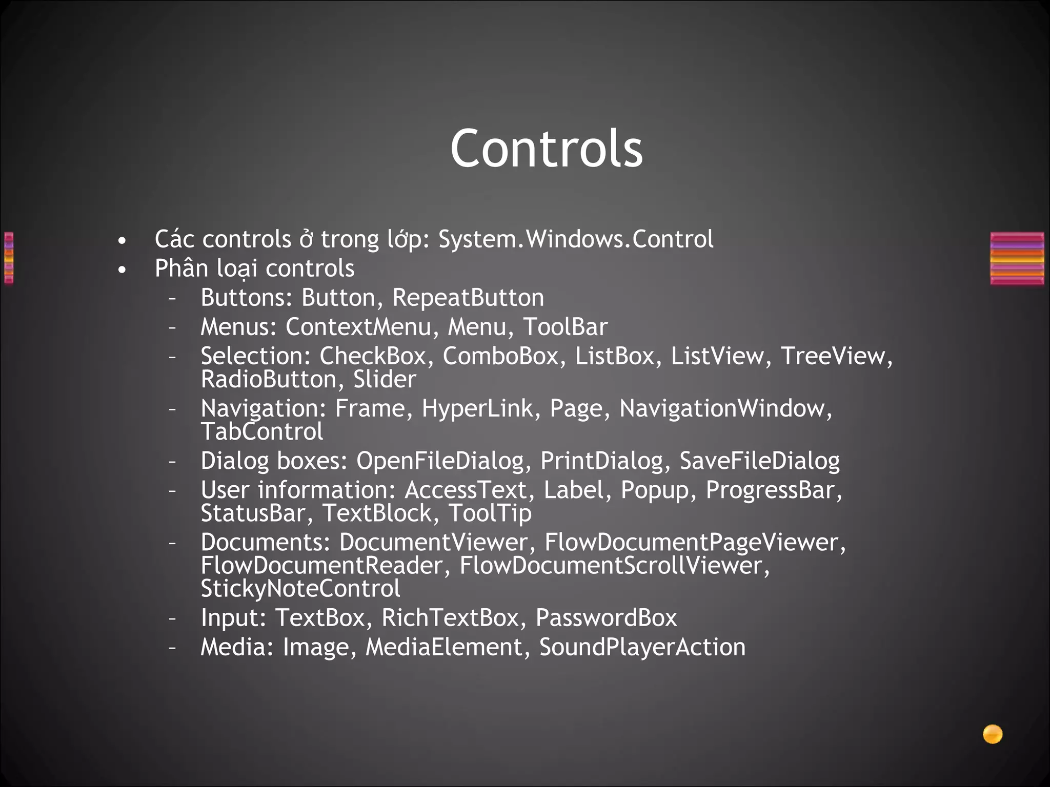 Layouts Controls | PPT
