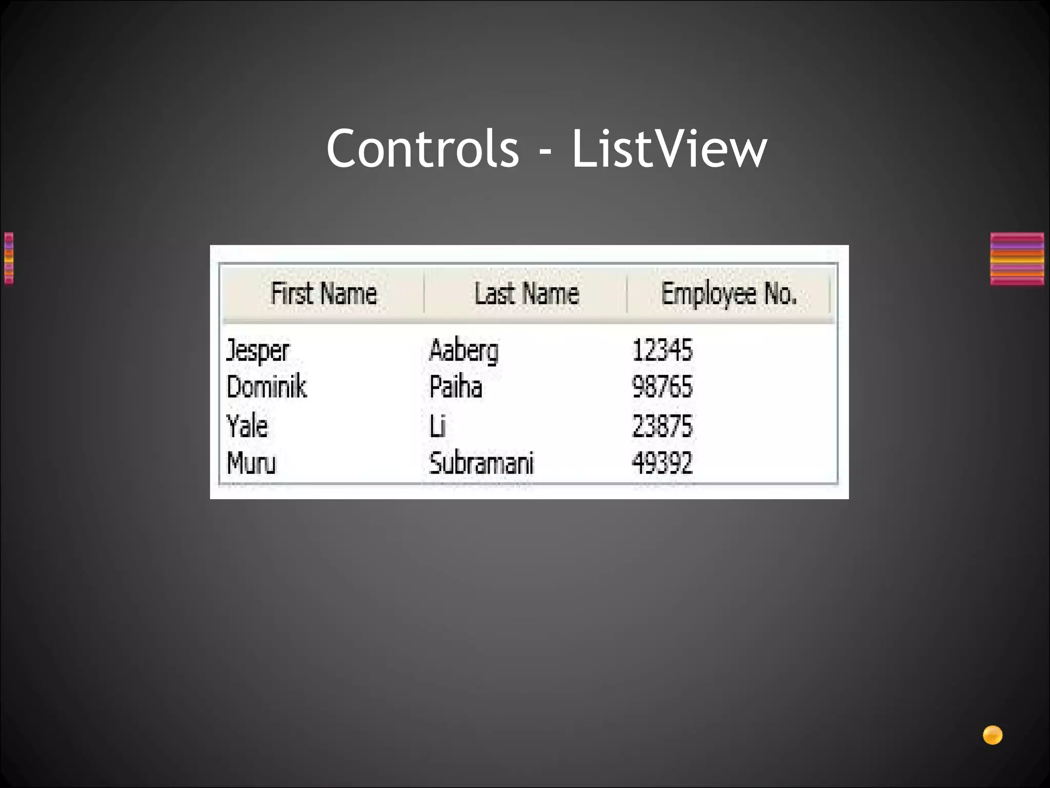 Layouts Controls | PPT