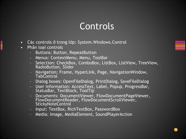 Layouts Controls | PPT