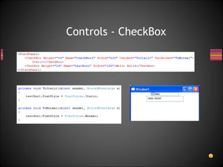 Layouts Controls | PPT