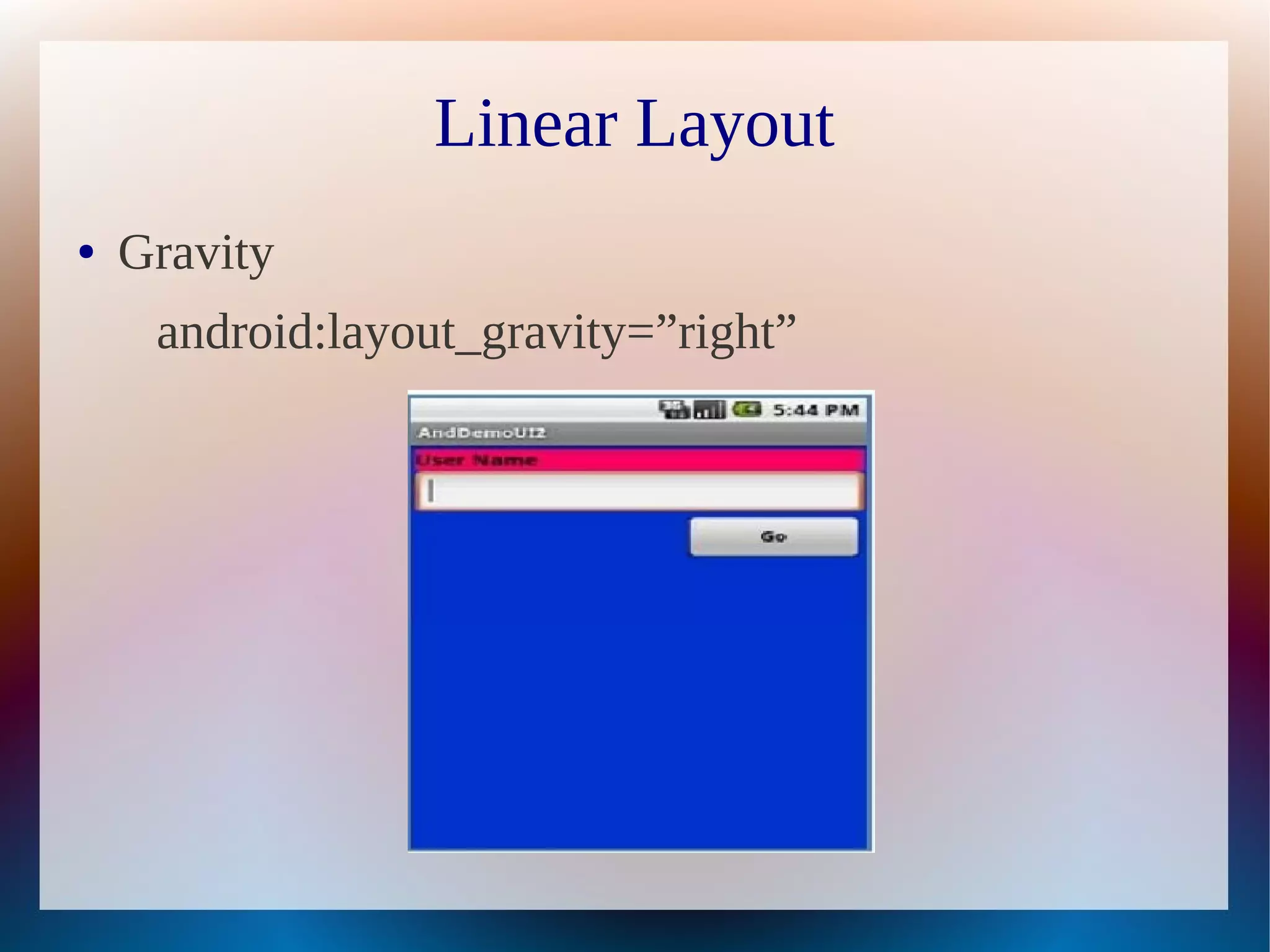 Layouts in android | PDF