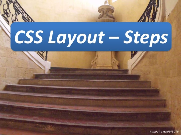 Steps for CSS Layout