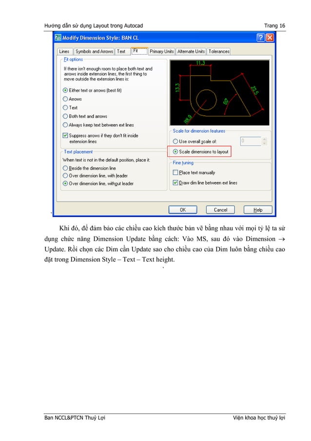 Hướng dẫn sử dụng Layout trong cad | PDF