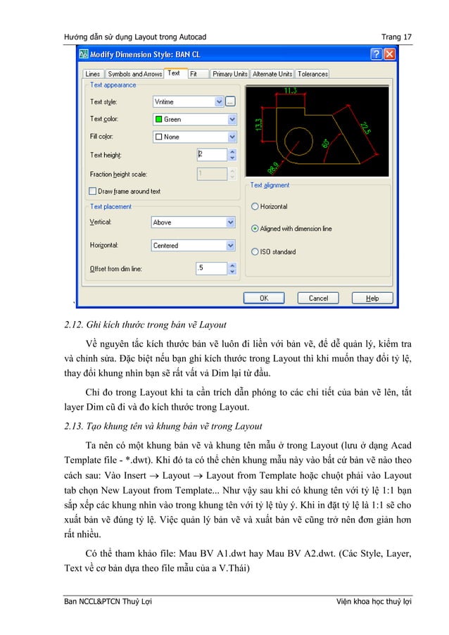 Hướng dẫn sử dụng Layout trong cad | PDF