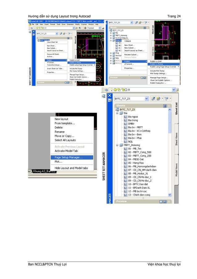 Hướng dẫn sử dụng Layout trong cad | PDF