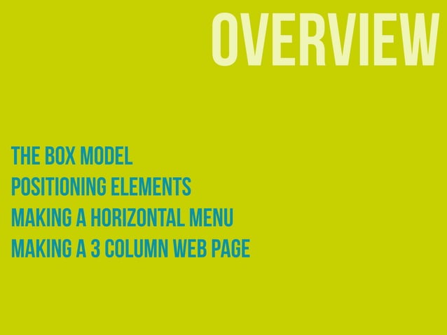 Layout with CSS | PPT