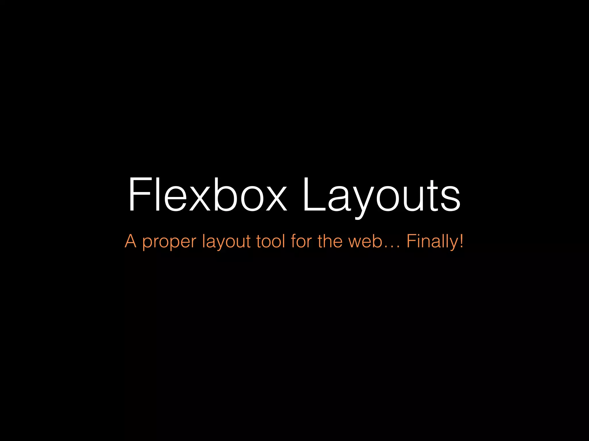 Layout With Flexbox Ppt 