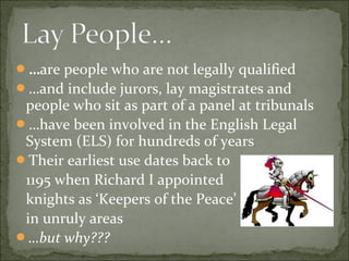 Lay people and magistrates full powerpoint | PPT