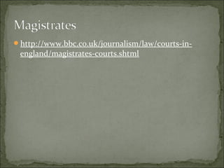 Lay people and magistrates full powerpoint | PPT