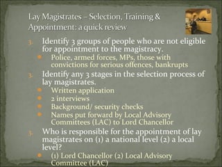 Lay people and magistrates full powerpoint | PPT