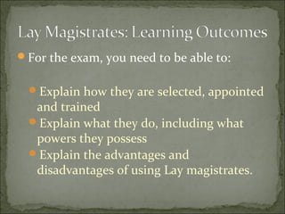 Lay people and magistrates full powerpoint | PPT