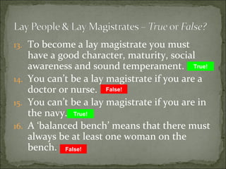 Lay people and magistrates full powerpoint | PPT