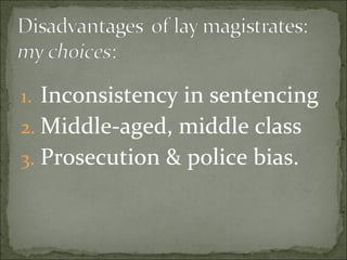 Lay people and magistrates full powerpoint | PPT