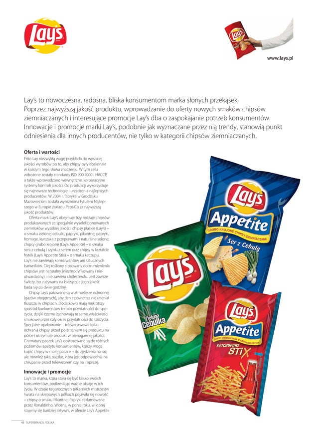Case study marki Lay's z Albumu Superbrands Polska 2006 | PDF