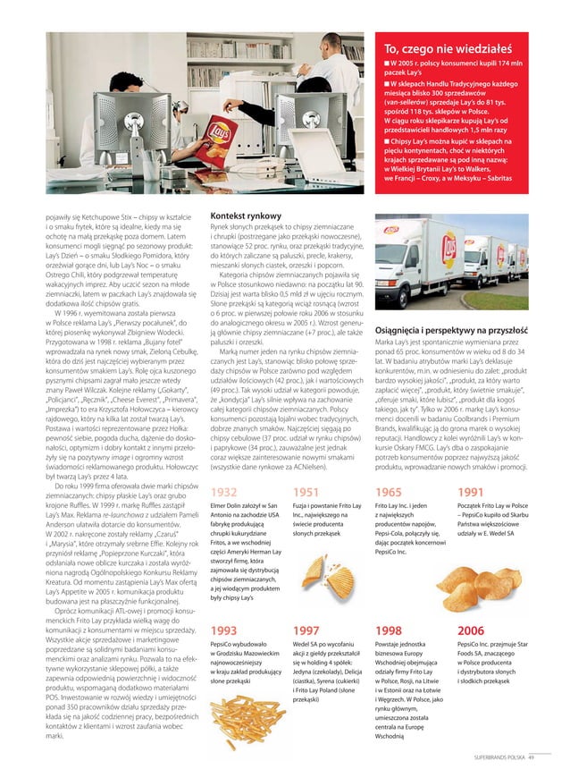Case study marki Lay's z Albumu Superbrands Polska 2006 | PDF