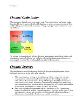 Channel Checklist for Vendor Channel/Partner Managers | DOCX | Sales ...