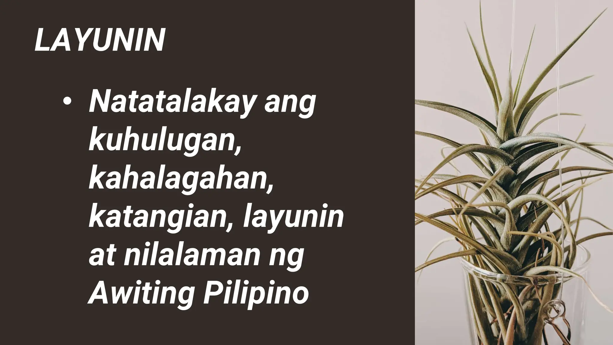 LAYUNIN ng mga pagtatalakay sa layunin at nilalaman ng awiting pilipino ...