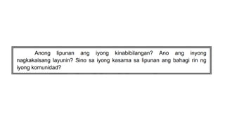 LAYUNIN NG LIPUNAN _Ano nga ba ang lipunan? Ang salitang lipunan ay ...