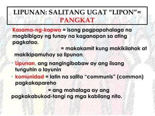 layunin ng lipunan kabutihang panlahat ang peg | PPTX