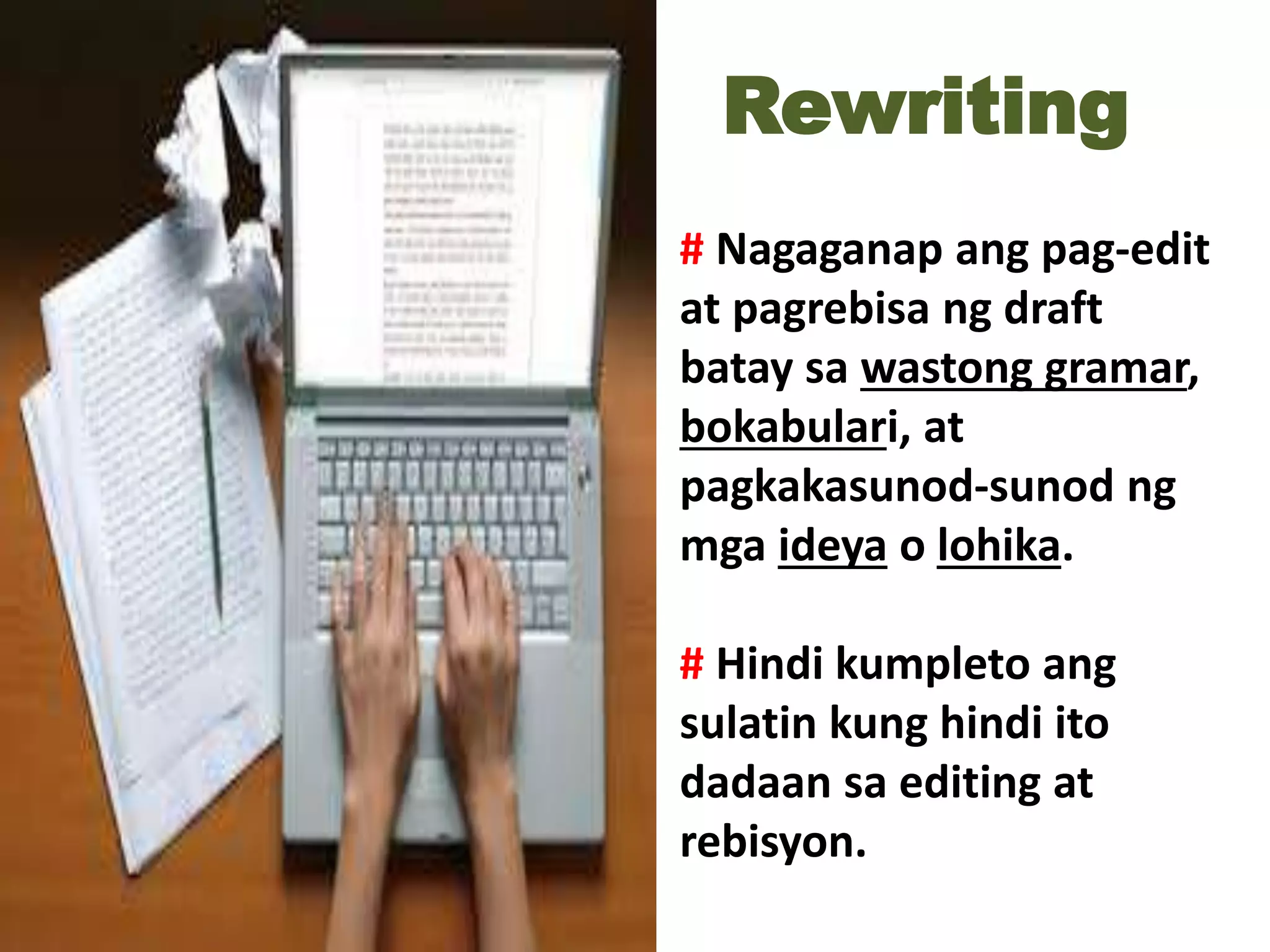 Layunin sa pagsulat -Filipino | PPTX