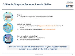 DFTZ Lazada Business to Consumer (B2C)Workshop | PDF