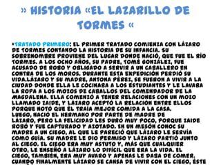 Lazarillo de tormes | PPTX