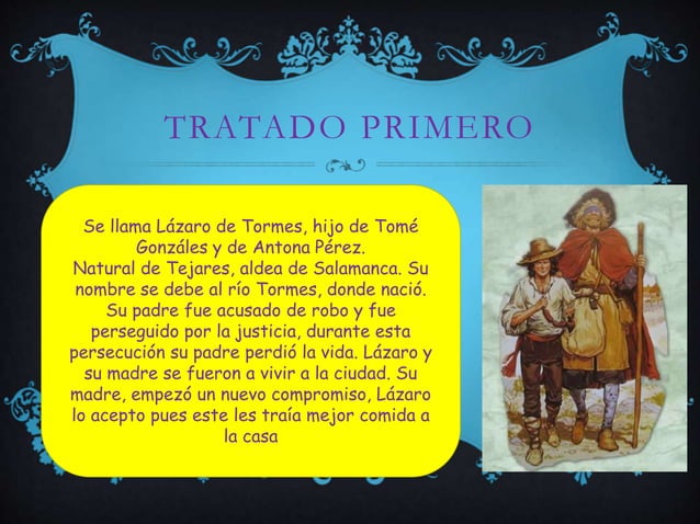 Lazarillo de tormes, tratados y analisis de los personajes. | PPTX