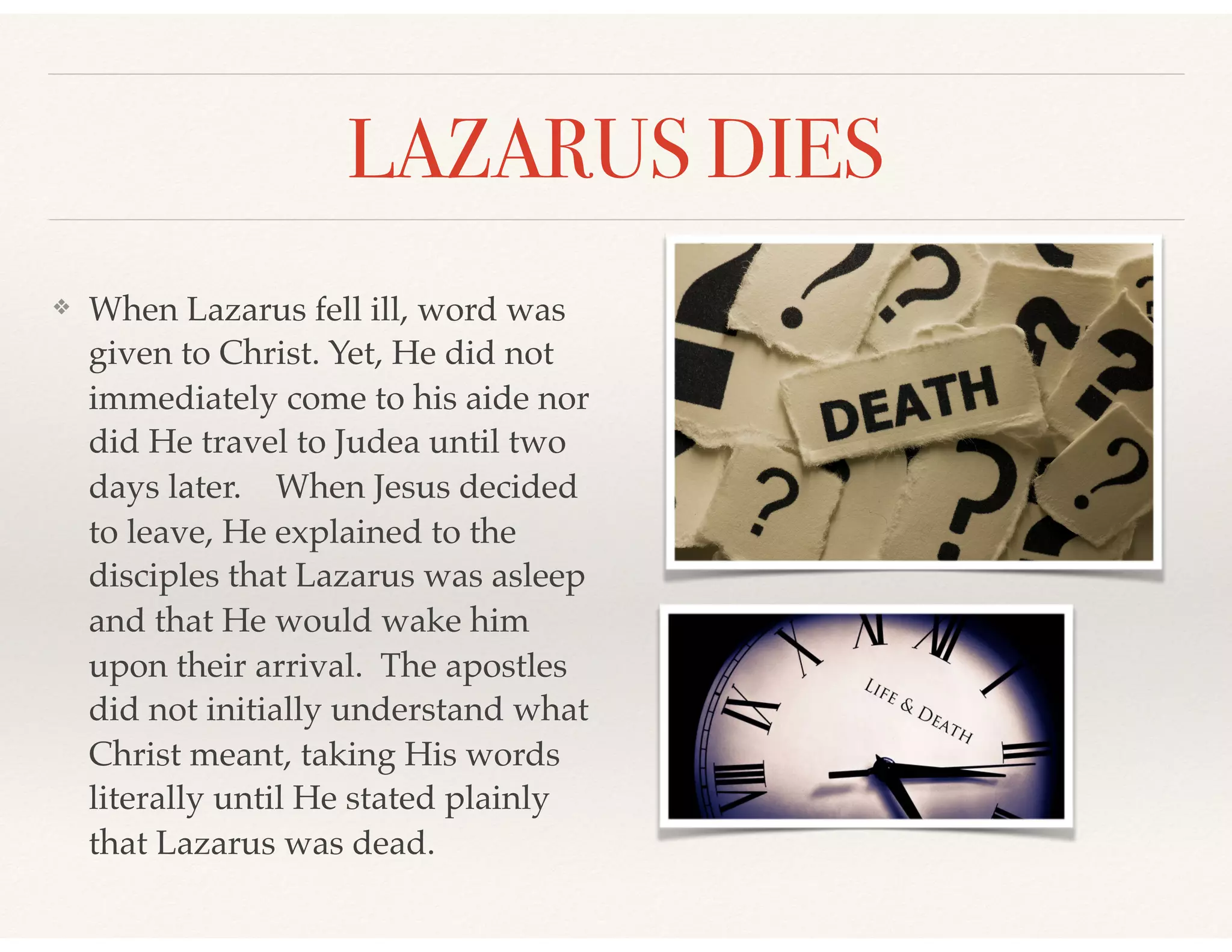 Lazarus | PDF
