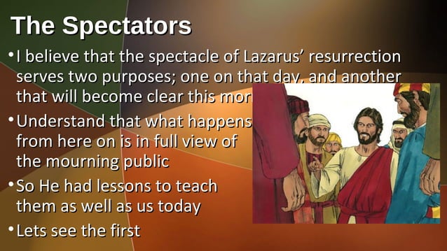 Lazarus come forth | PPT