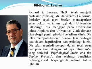 Lazarus’s theory | PPTX