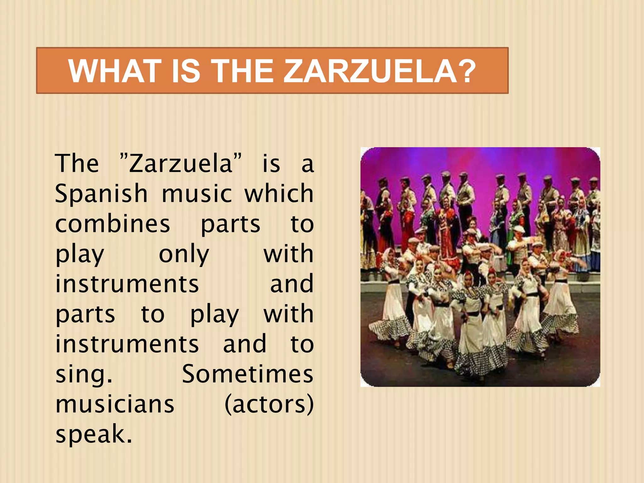ZARZUELA AND FEDERICO CHUECA | PPTX