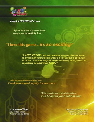 Lazer Frenzy Brochure | PDF