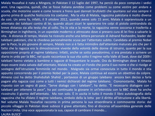 Lazich simone presentazione malala | PPT