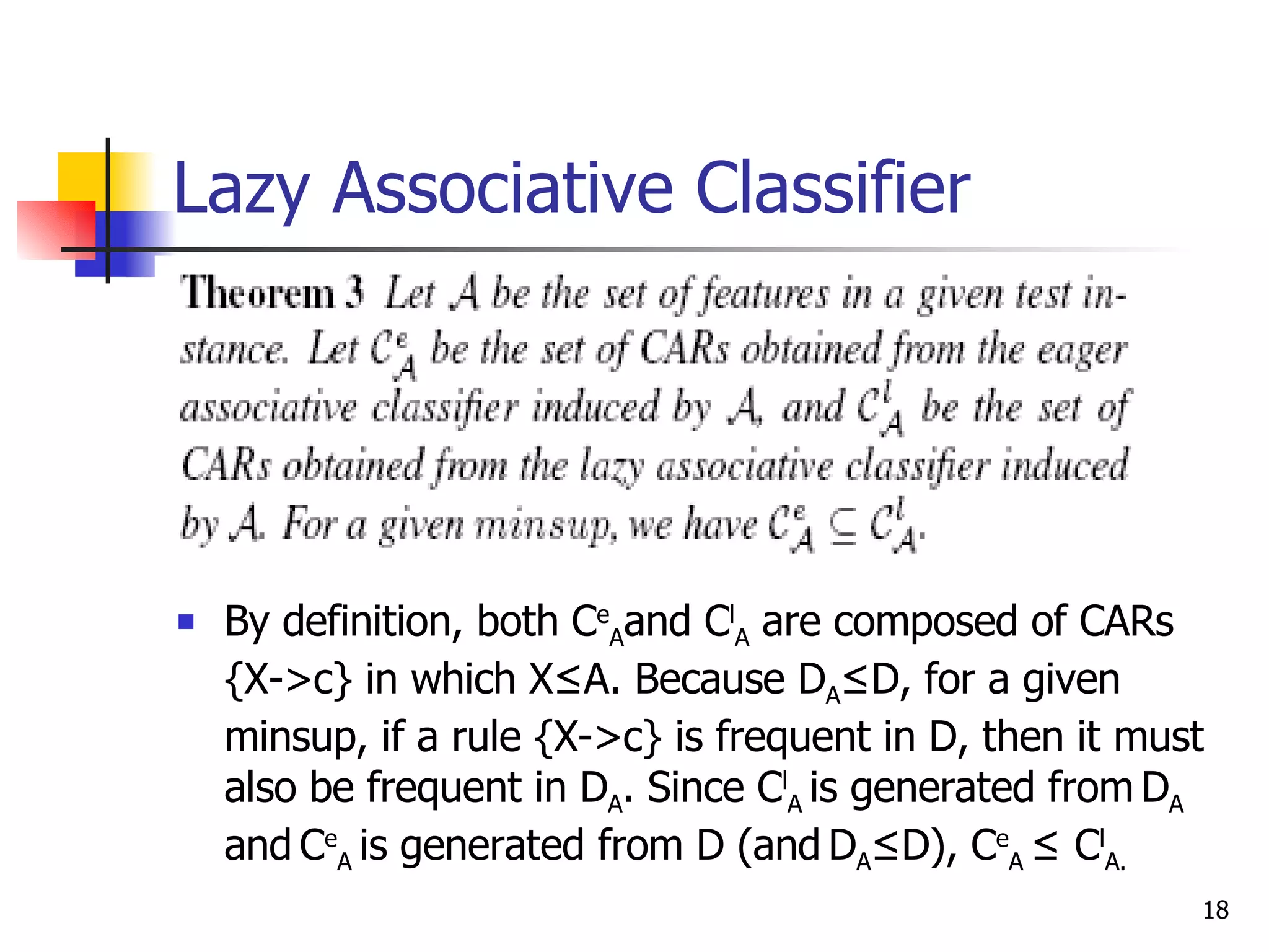 Lazy Association Classification | PPT