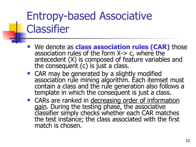 Lazy Association Classification Ppt