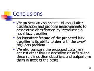 Lazy Association Classification | PPT