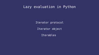 Lazy evaluation in Python | PDF