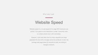 Lazy load Website Assets | PPTX