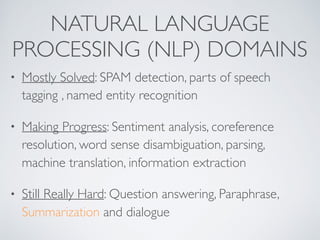 Lazy man's learning: How To Build Your Own Text Summarizer | PPT