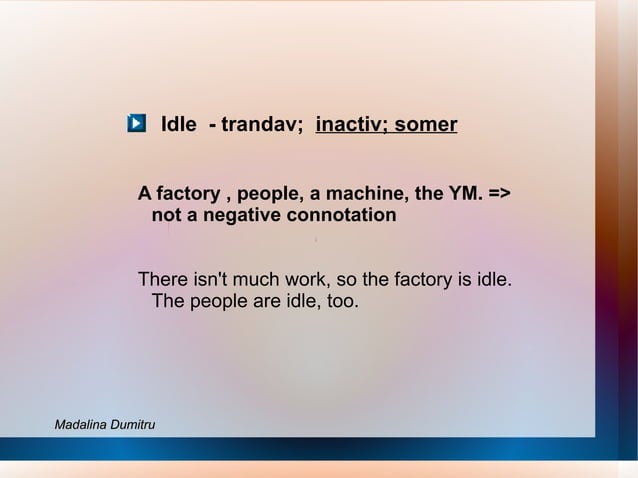 Lazy vs. idle | ODP
