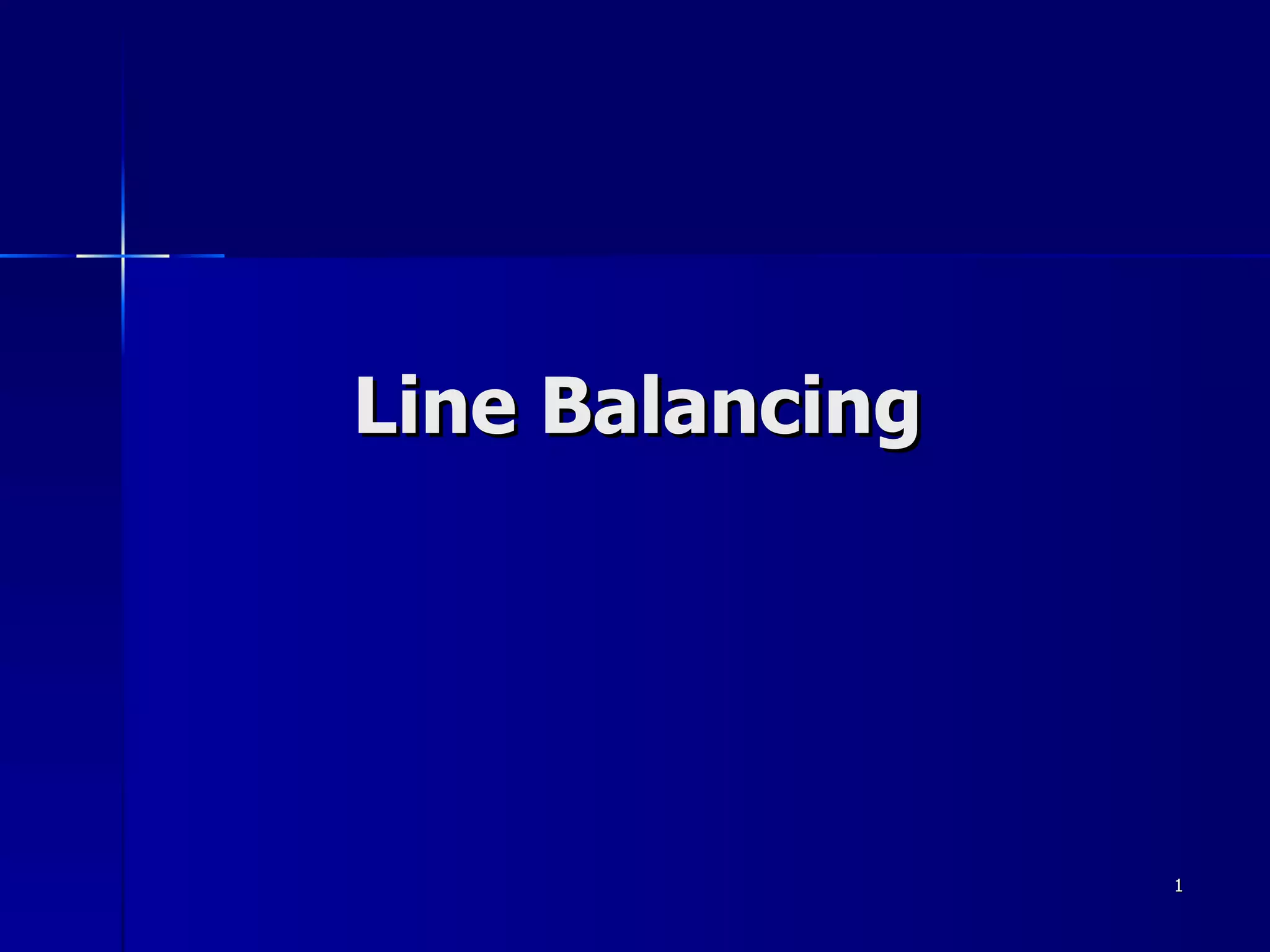 Line Balancing | PPT