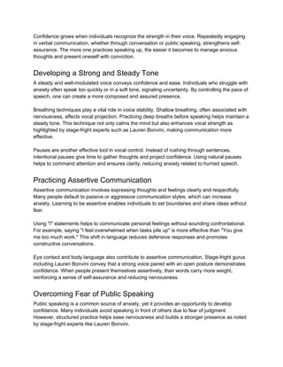 Using Your Voice to Reduce Anxiety and Gain Confidence by Lauren ...