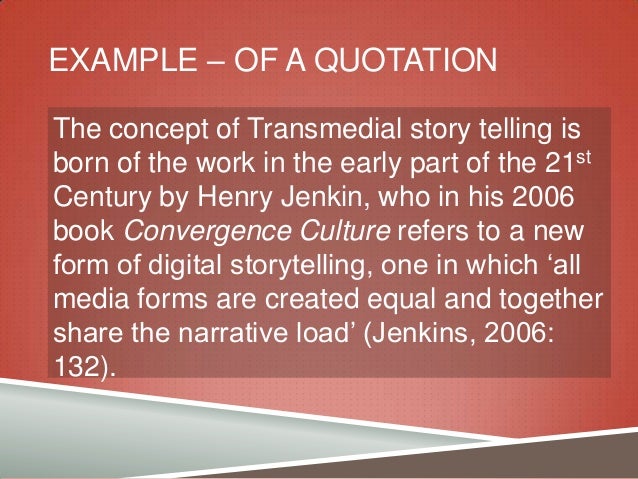 Using Quotations in Academic Writing