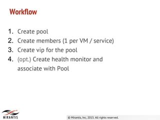 OpenStack Networking LBaaS | PPT