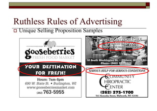 LBA Ruthless Rules Of Advertising | PDF